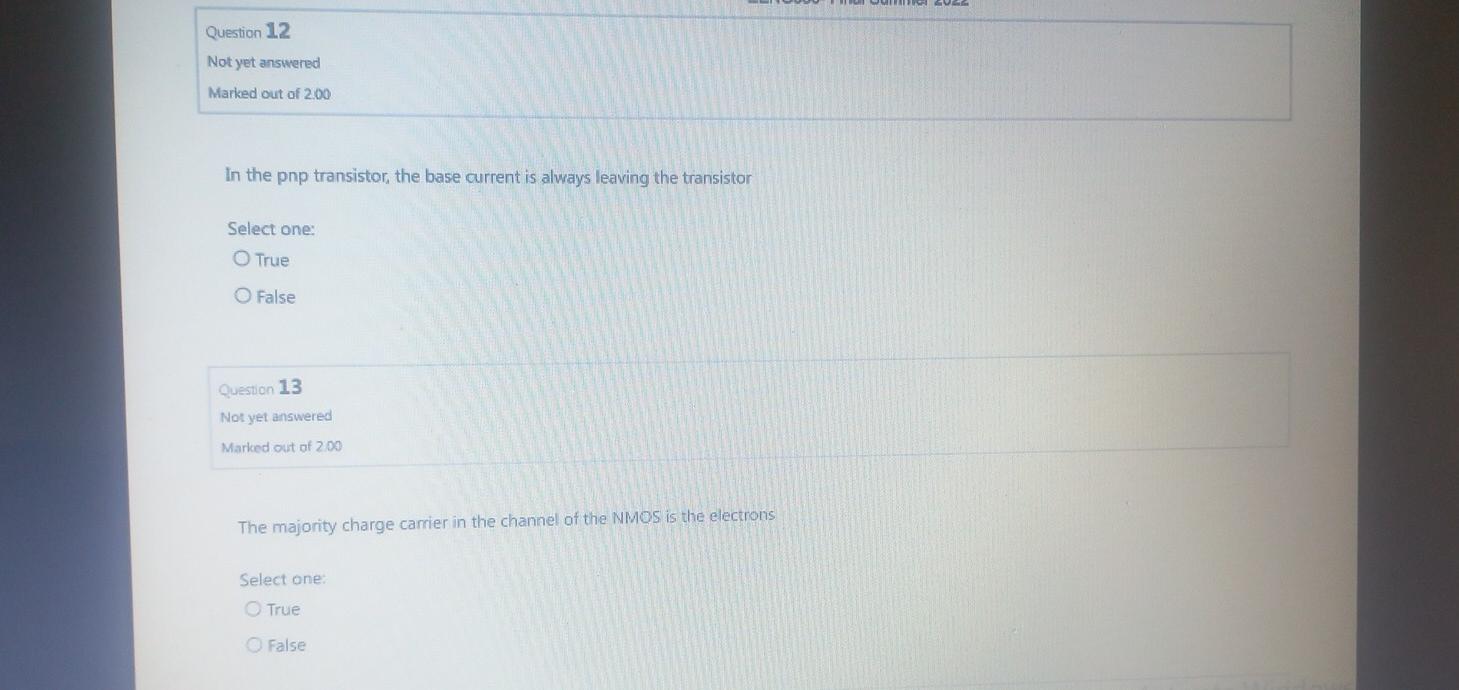 Solved In the pnp transistor, the base current is always | Chegg.com