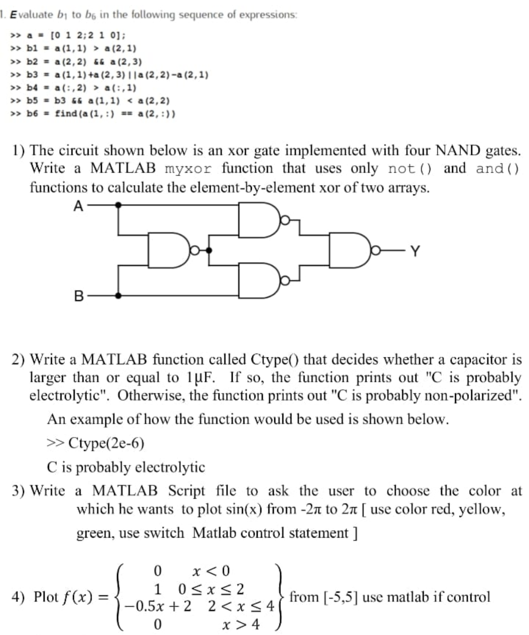 Solved Evaluate b1 to b6 in the following sequence of | Chegg.com