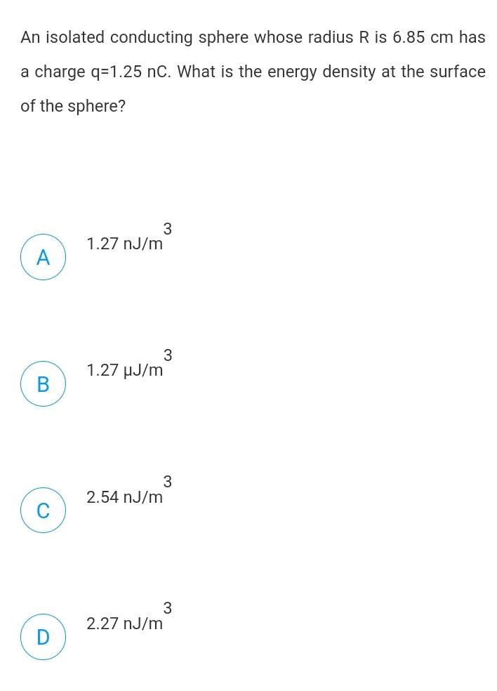 Solved An isolated conducting sphere whose radius R is | Chegg.com
