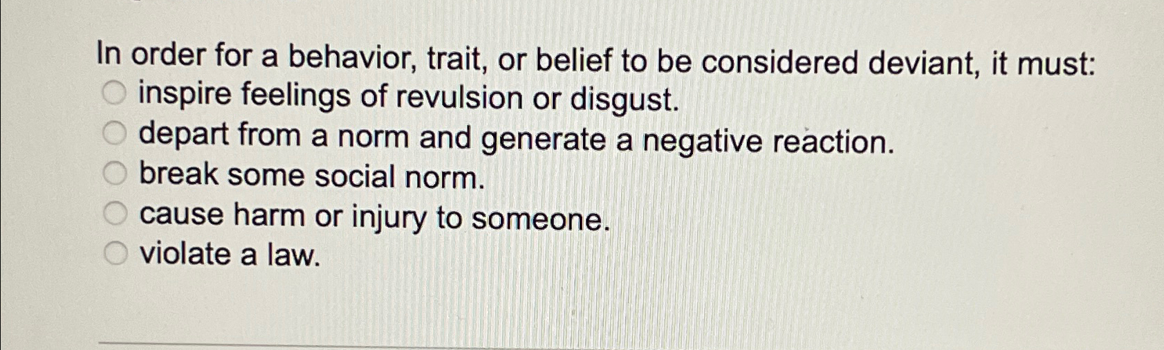 Solved In order for a behavior, trait, or belief to be | Chegg.com
