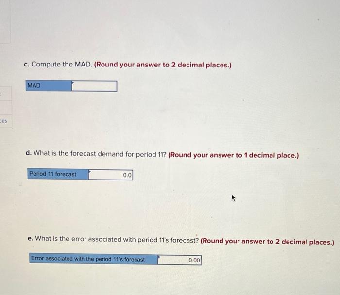 Solved c. Compute the MAD. (Round your answer to 2 decimal | Chegg.com
