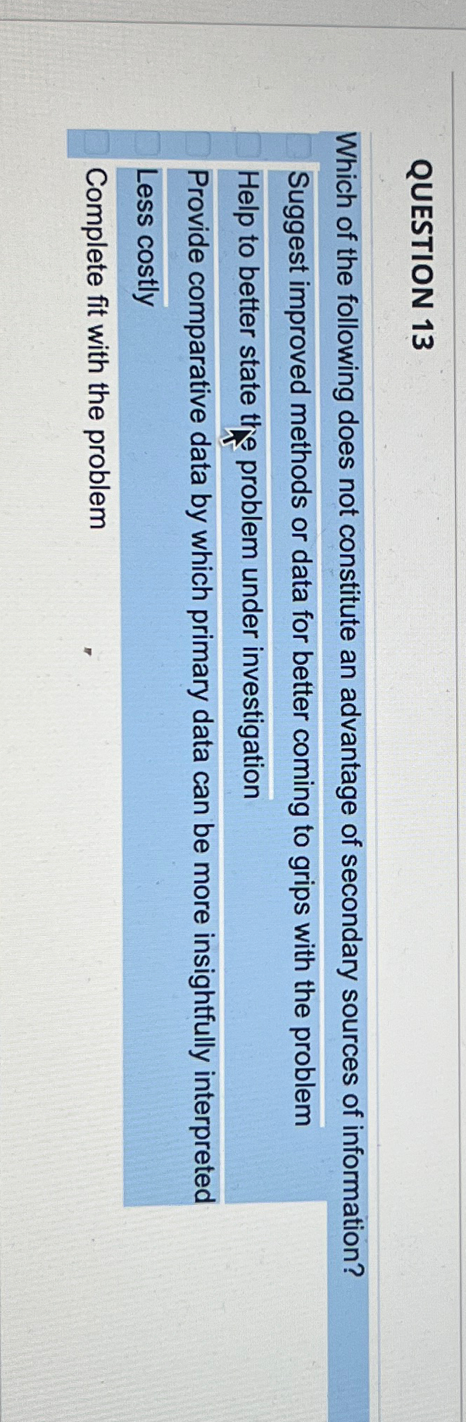 Solved QUESTION 13Which of the following does not constitute | Chegg.com