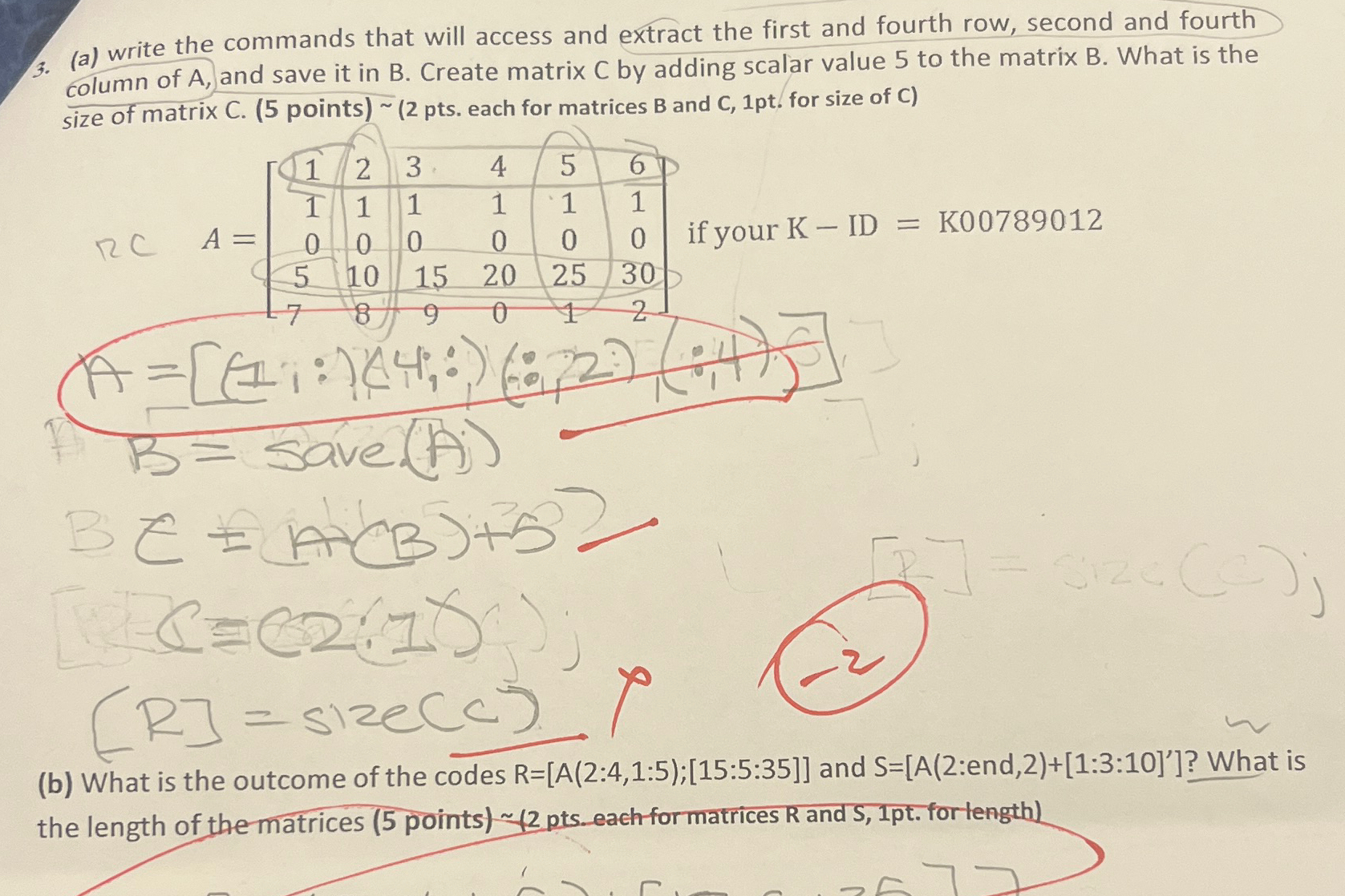 Solved (a) ﻿write the commands that will access and extract | Chegg.com