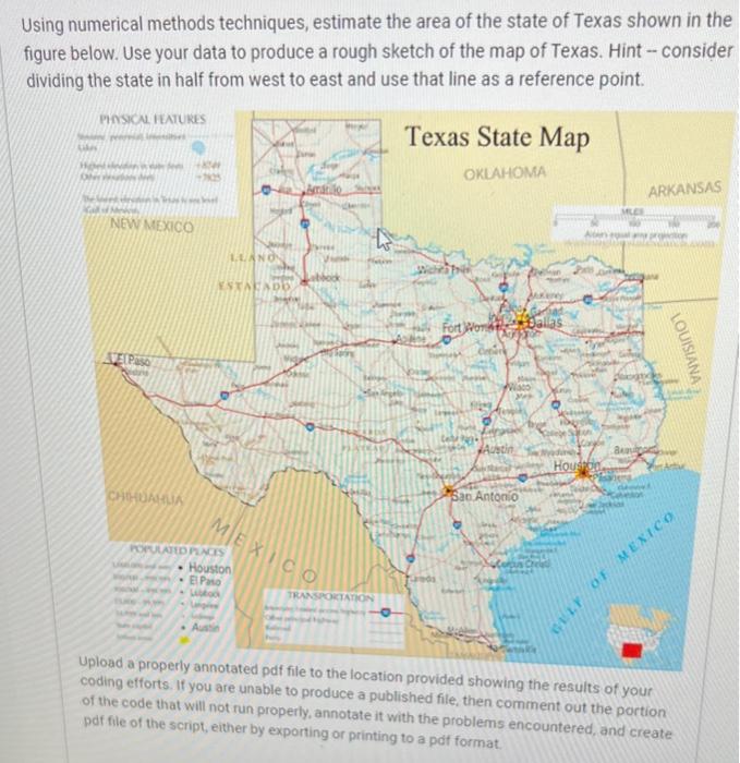 Using numerical methods techniques, estimate the area | Chegg.com