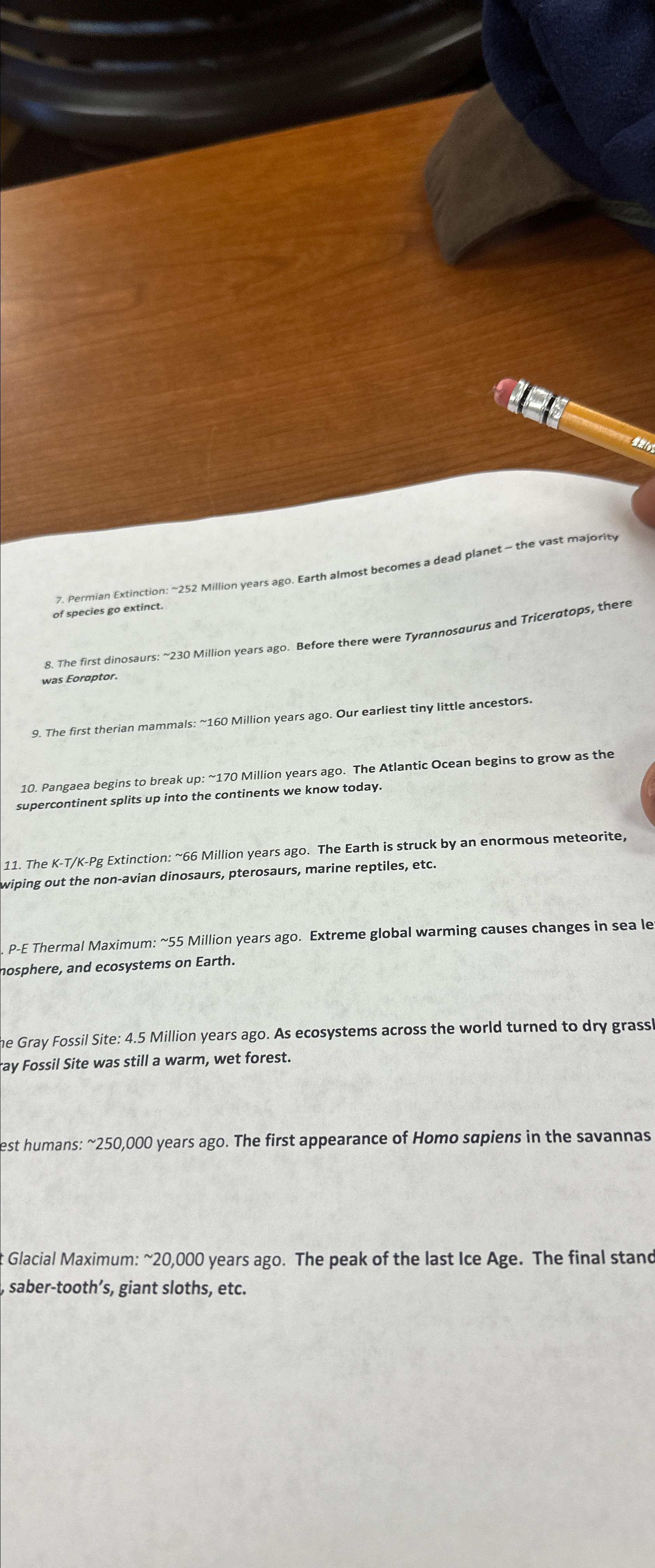 Solved Permian Extinction: 252 ﻿Million years ago. Earth | Chegg.com