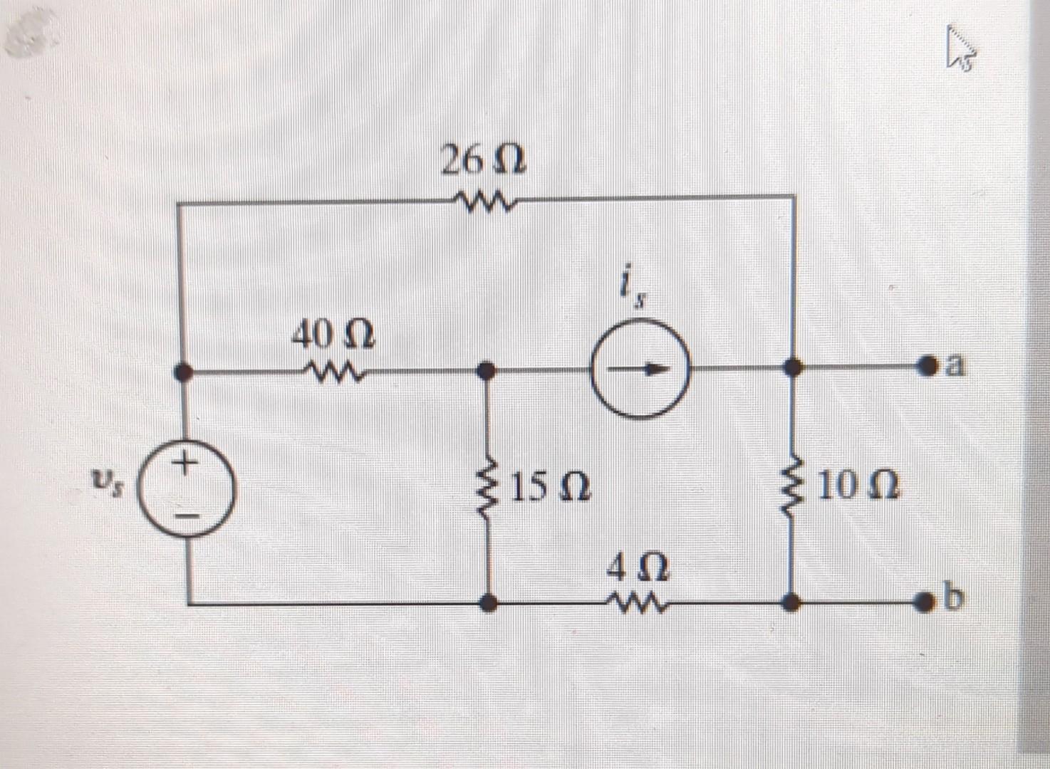Solved Find the Thévenin equivalent with respect to the | Chegg.com