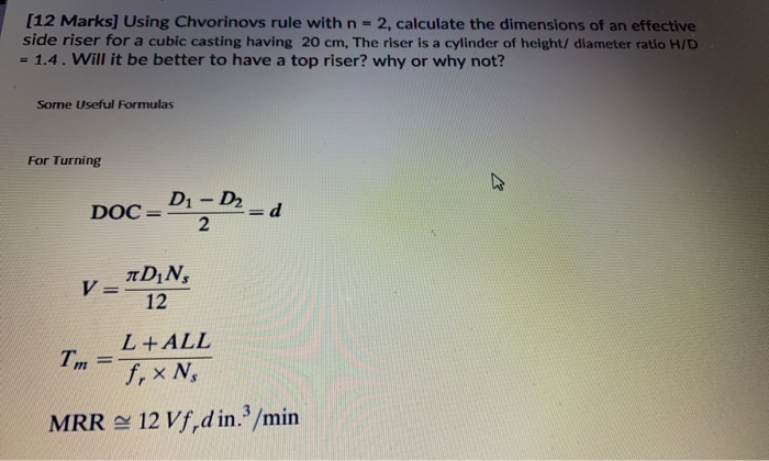 Solved 12 Marks Using Chvorinovs Rule With N 2 Calculate