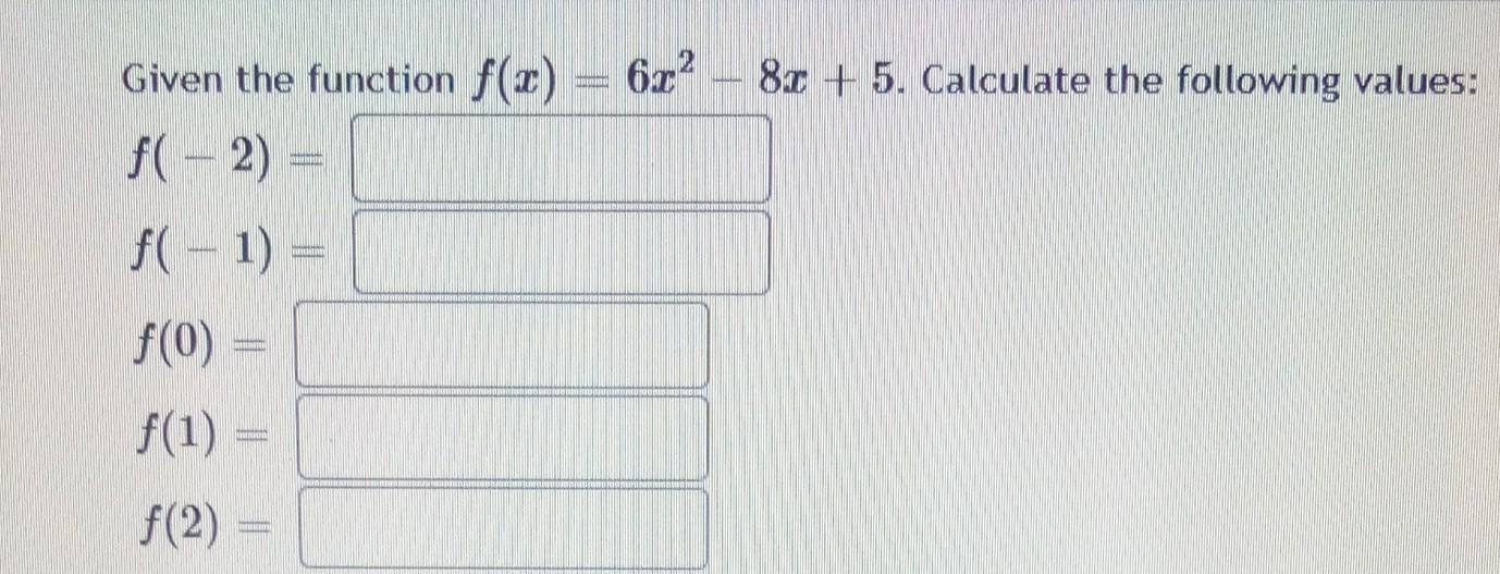 Solved Based on the table below, Evaluate f(5) f(5)= Solve | Chegg.com