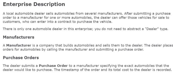 Solved In this project, you will develop a model for an | Chegg.com