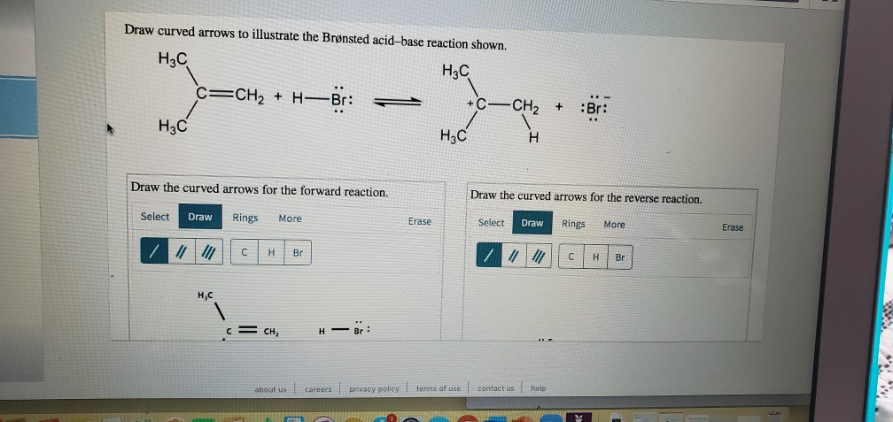 Solved Draw curved arrows to illustrate the Brønsted | Chegg.com