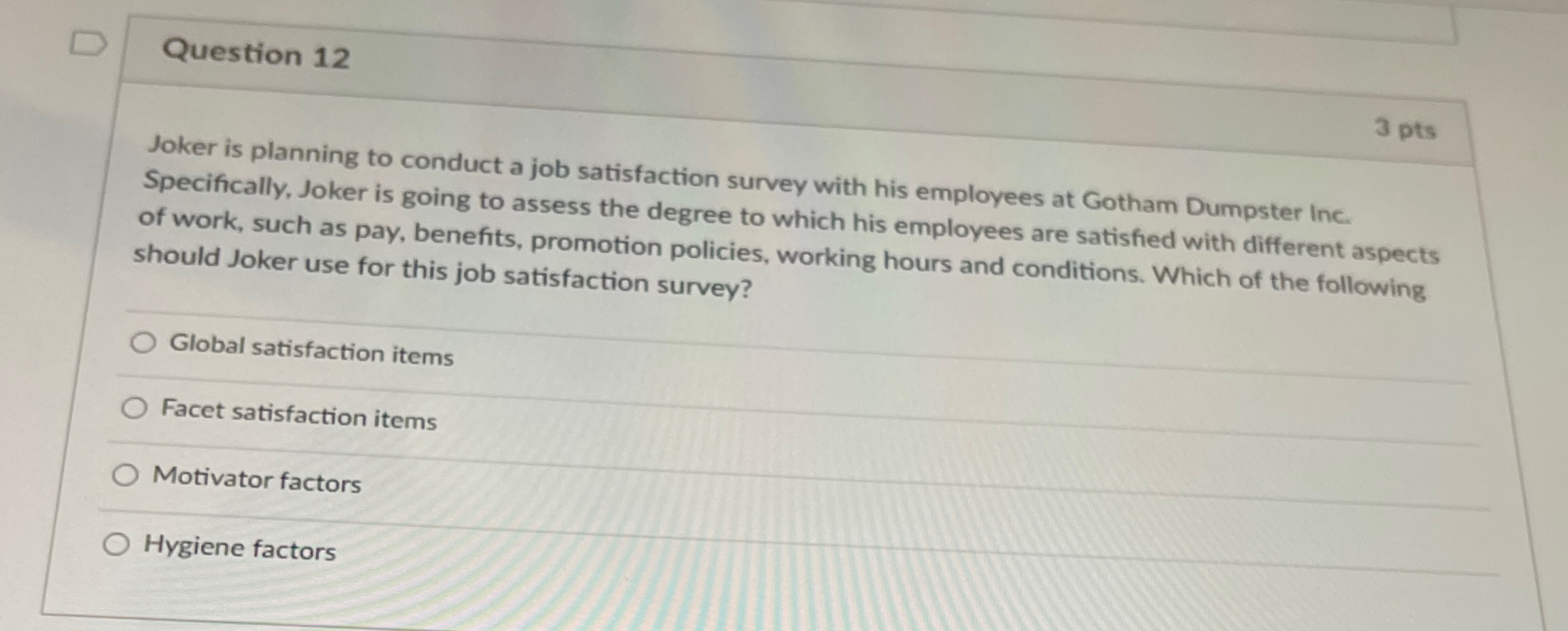 Solved Question 12Joker is planning to conduct a job | Chegg.com