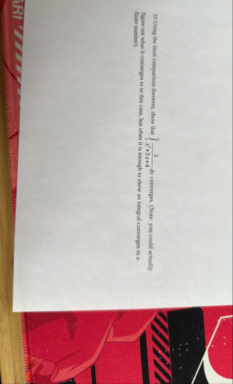 Solved 10 ﻿Using the limit comparison theorem, show that | Chegg.com