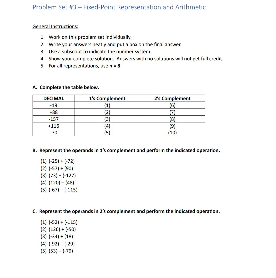 Solved Fixed-Point Representation and ArithmeticGeneral | Chegg.com