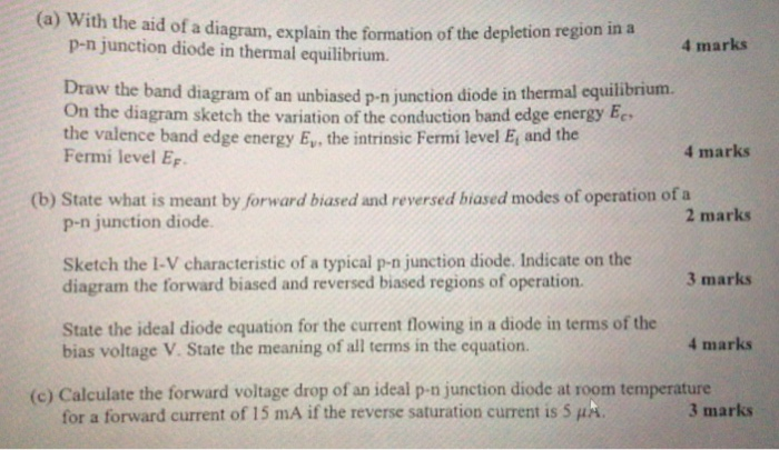 Solved (a) With the aid of a diagram, explain the formation | Chegg.com