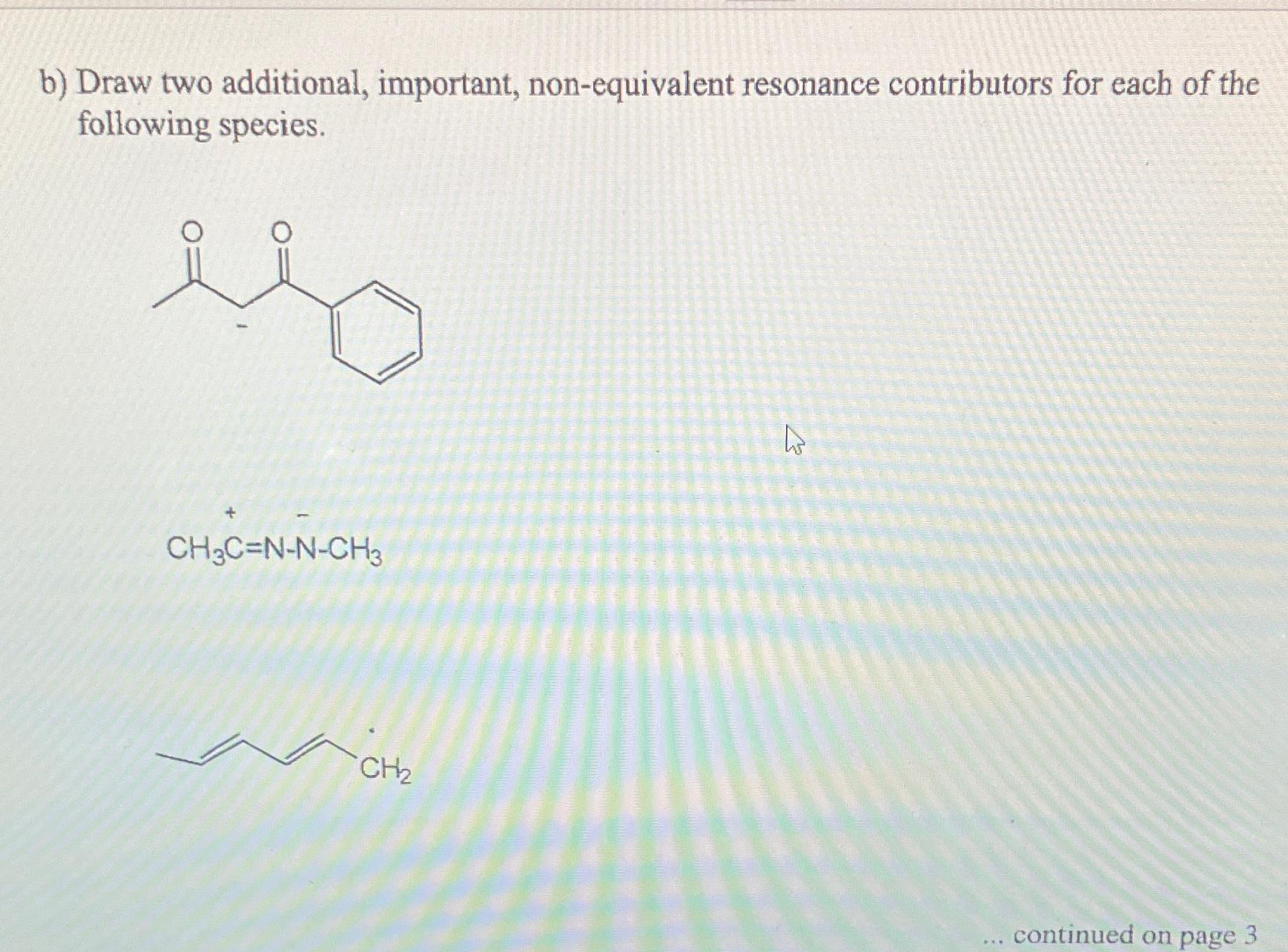Solved b) ﻿Draw two additional, important, non-equivalent | Chegg.com