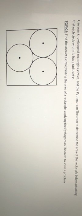 Solved Use your knowledge of rectangles, circles, and the | Chegg.com