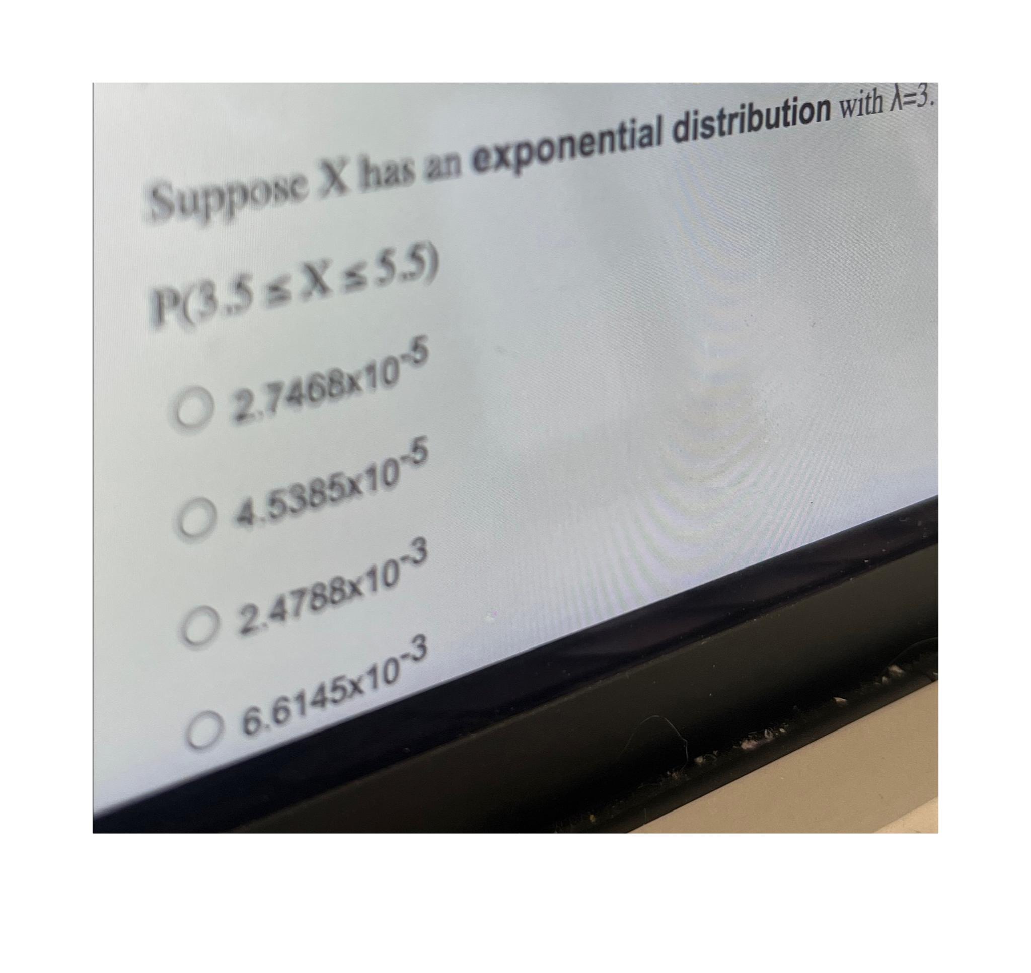 Solved Suppose x ﻿has an exponential distribution with | Chegg.com