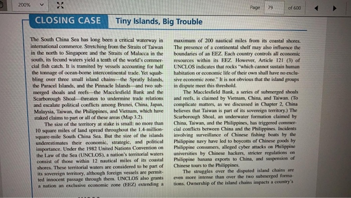 Solved closing case , Tiny island big trouble case | Chegg.com