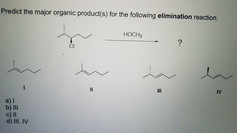 Solved Consider the following reaction. CI HOCH2CH3 Choose | Chegg.com