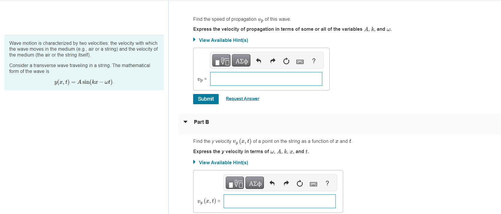 Solved Find the speed of propagation vp ﻿of this | Chegg.com