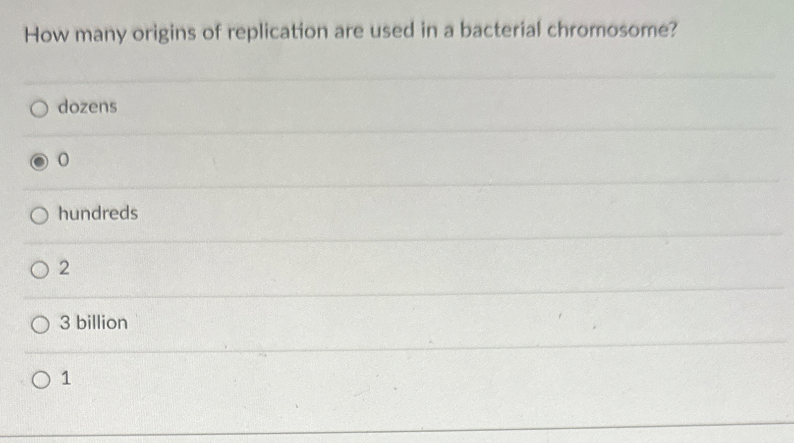 Solved How many origins of replication are used in a | Chegg.com