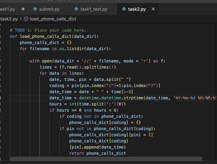 Solved Map Data Files to Convenient Python Data Structure | Chegg.com