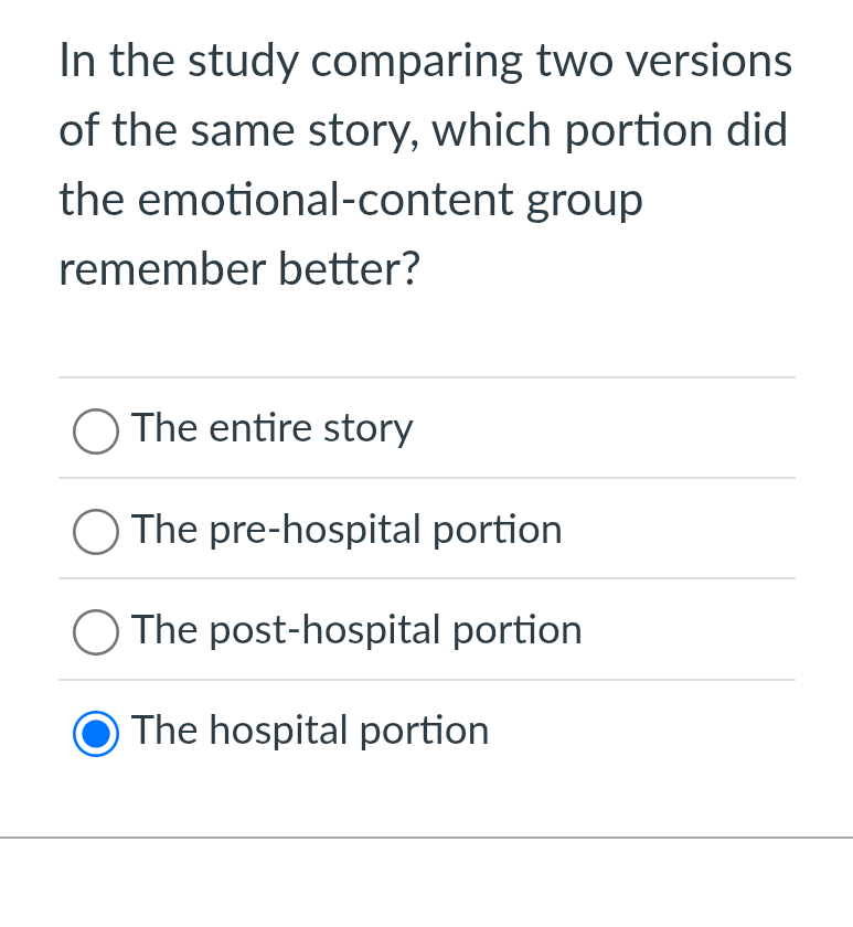 Solved In the study comparing two versions of the same | Chegg.com