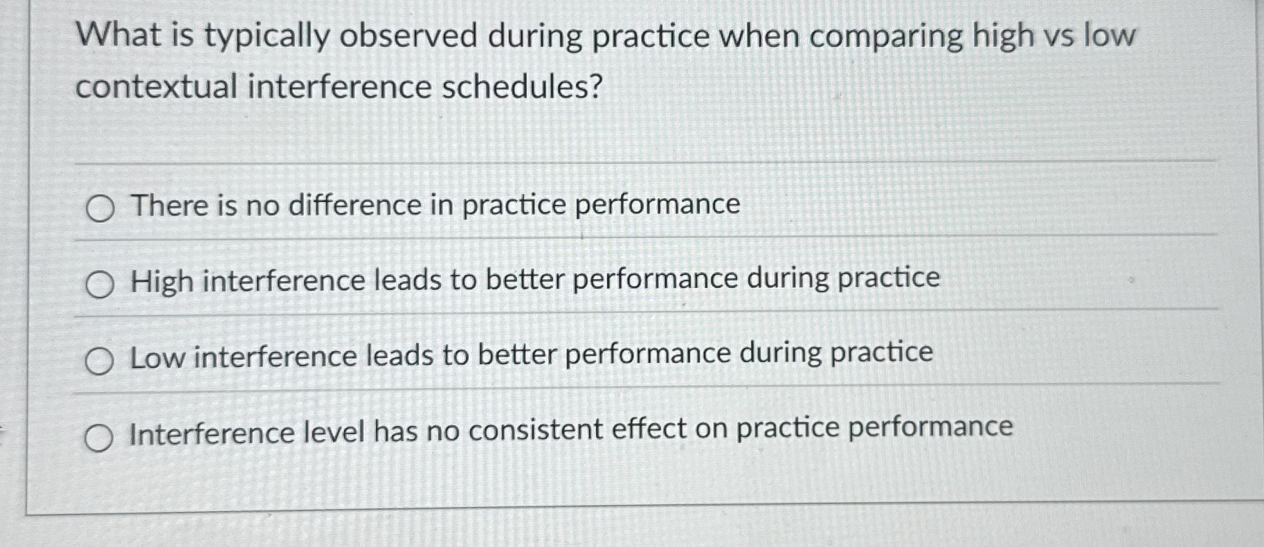 Solved What is typically observed during practice when | Chegg.com