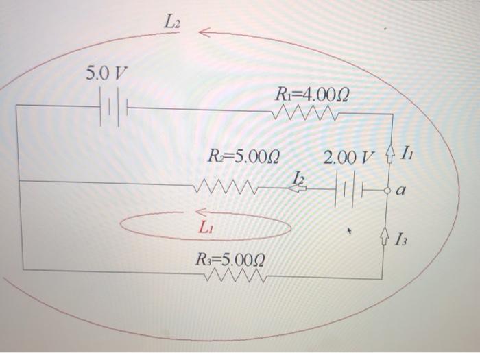 Solved kirchhoff's loop rule for loop #1 using the | Chegg.com