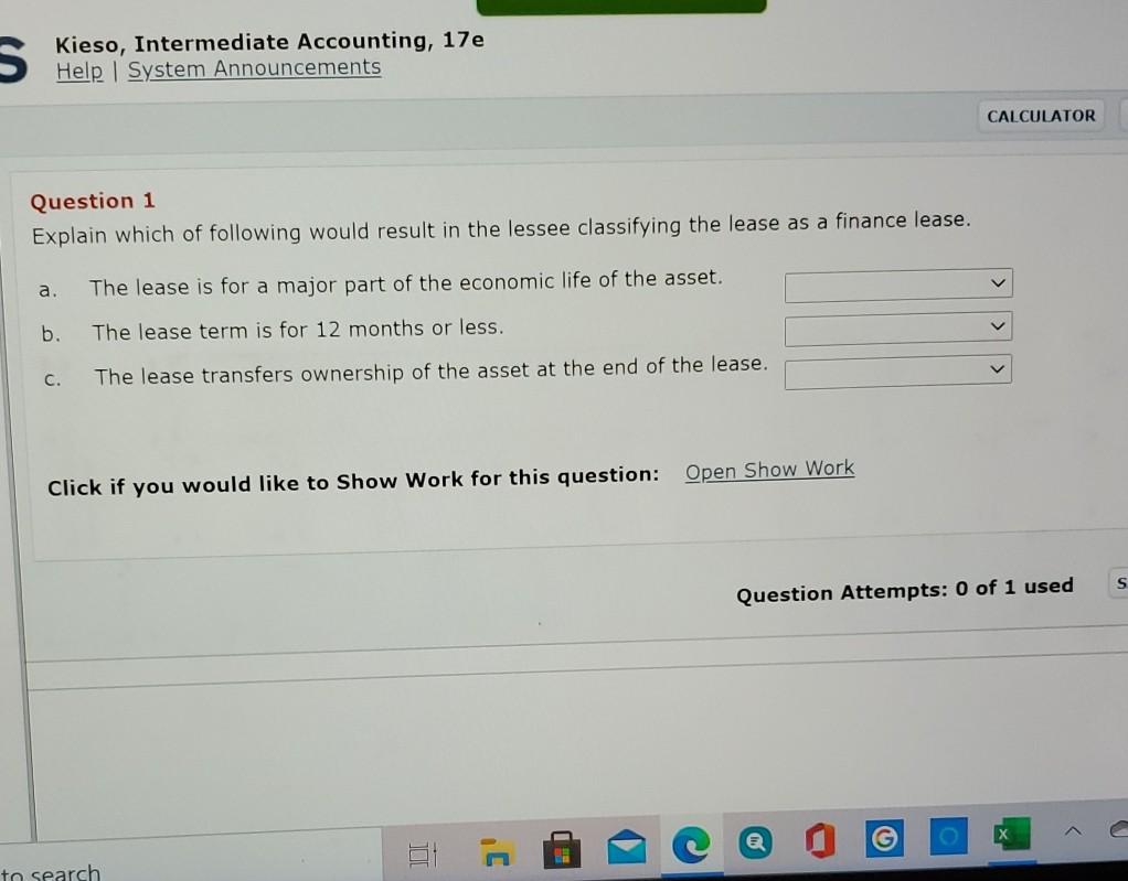 Solved Kieso, Intermediate Accounting, 17e S CALCULATOR | Chegg.com