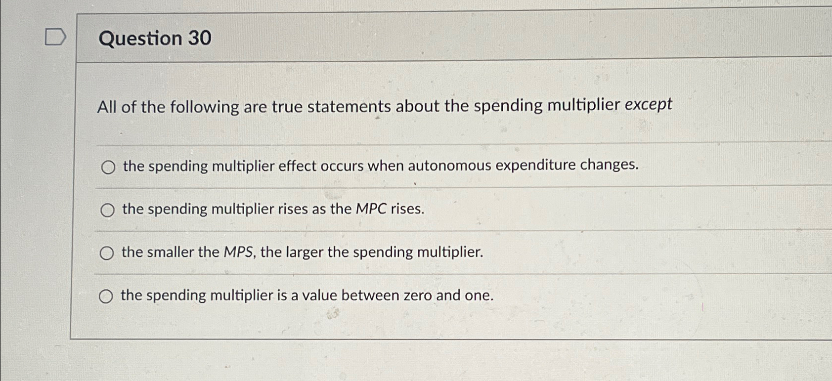 Solved Question 30All of the following are true statements | Chegg.com
