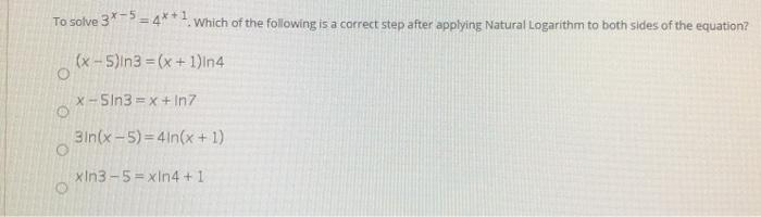 Solved Which of the following is correct? x Blogx - 2logy + | Chegg.com