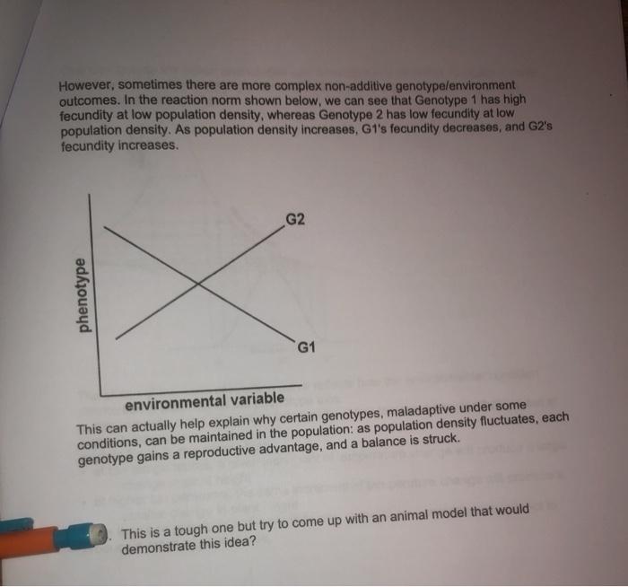 Many actual norms of reaction are non-additive. | Chegg.com