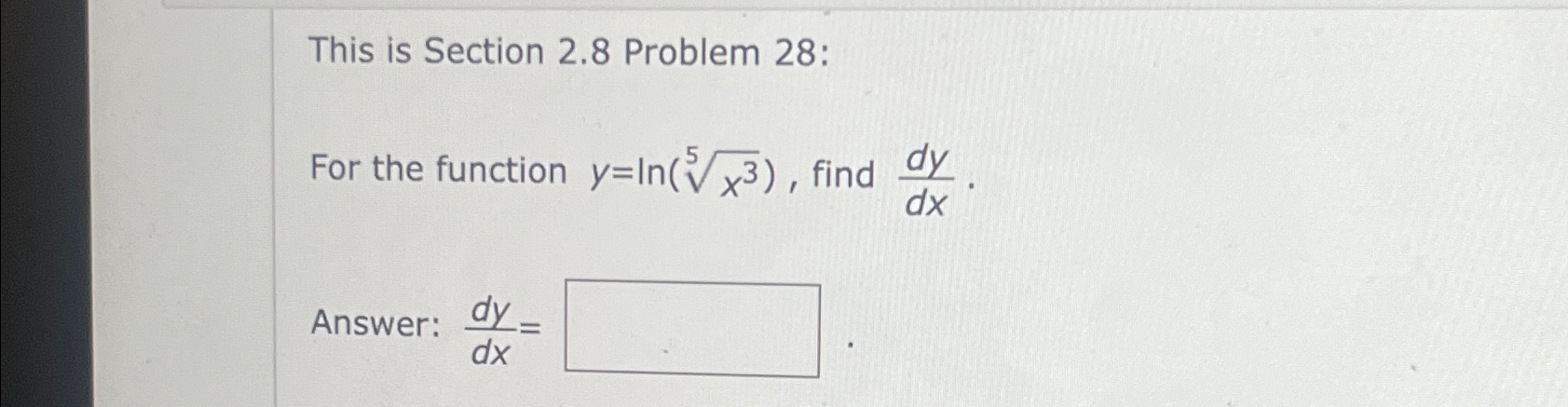 Solved This is Section 2.8 ﻿Problem 28:For the function | Chegg.com