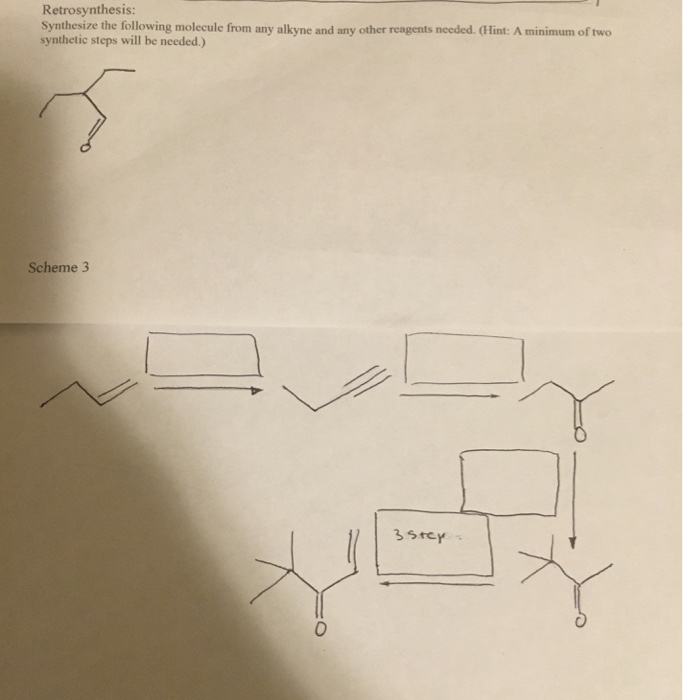 Solved Retrosynthesis: Synthesize the following molecule | Chegg.com