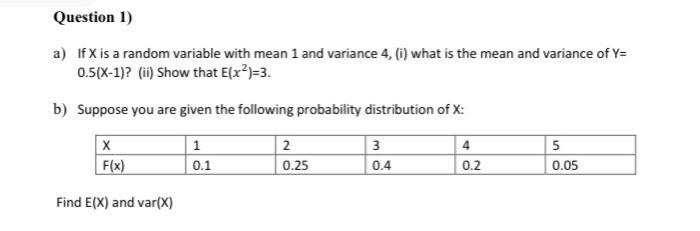 Solved Question 2) Y 1 2 3 1 K 2K 3K 2 3K 2K K 3 4K 3K K 4 | Chegg.com