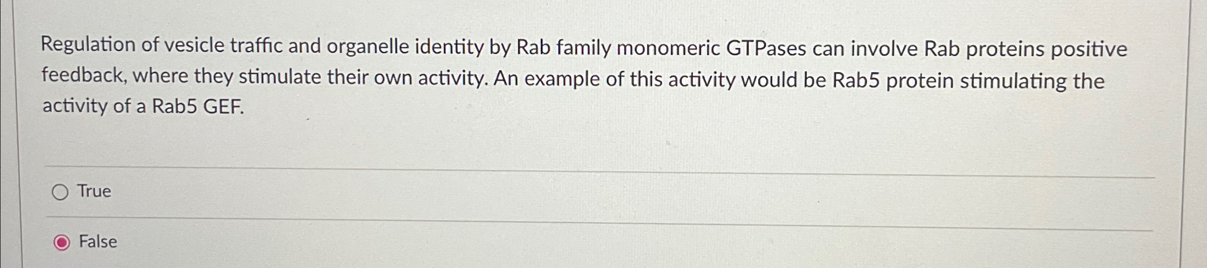 Solved Regulation of vesicle traffic and organelle identity | Chegg.com