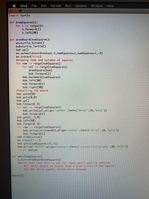 Solved Using the attached code that displays a labeled | Chegg.com