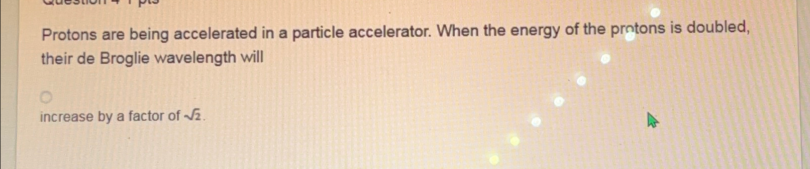 Solved Protons are being accelerated in a particle | Chegg.com