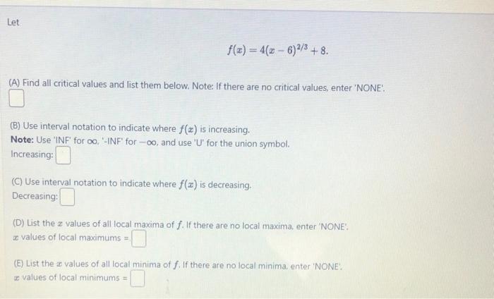 Solved Consider the function f(x)=5x3−2x on the interval | Chegg.com