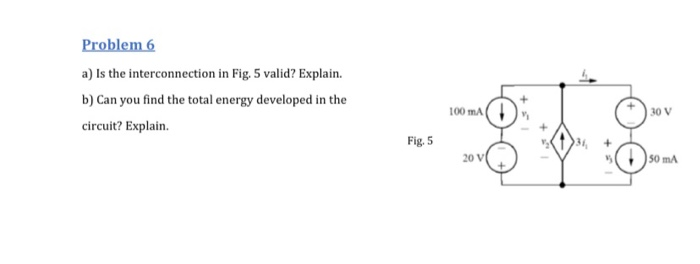 Solved Problem 6 a) Is the interconnection in Fig. 5 valid? | Chegg.com