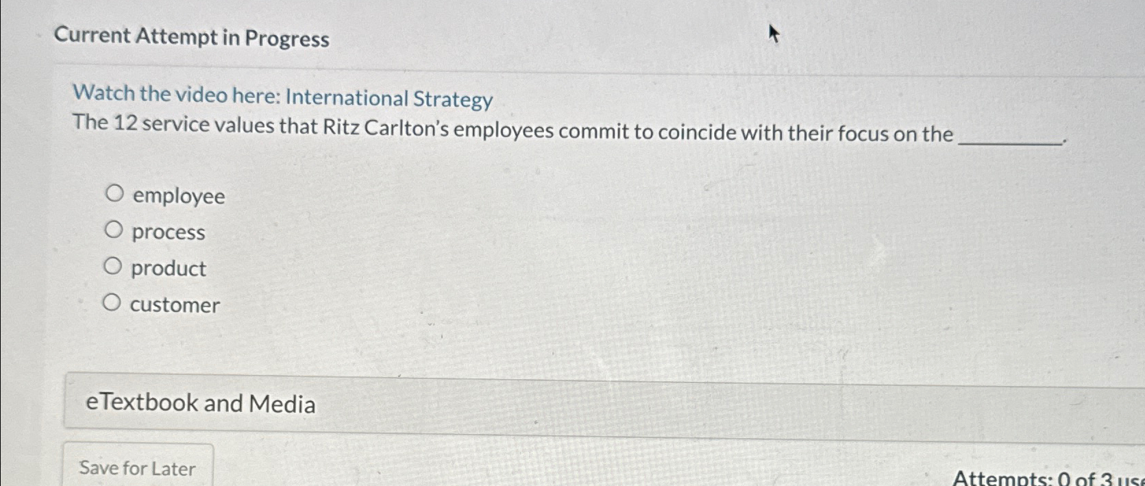 Solved Current Attempt in ProgressWatch the video here: | Chegg.com