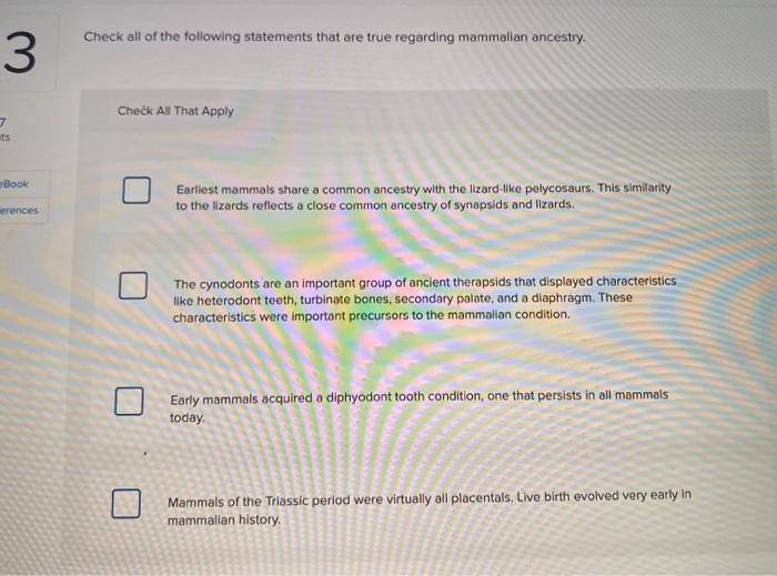 Solved Check all of the following statements that are true | Chegg.com