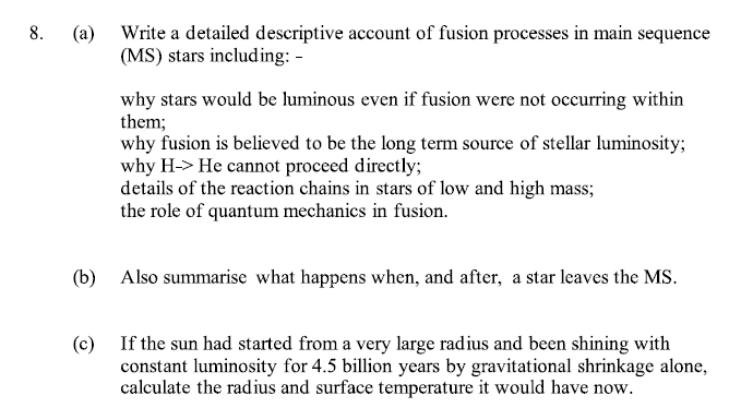 Solved (a) ﻿Write a detailed descriptive account of fusion | Chegg.com