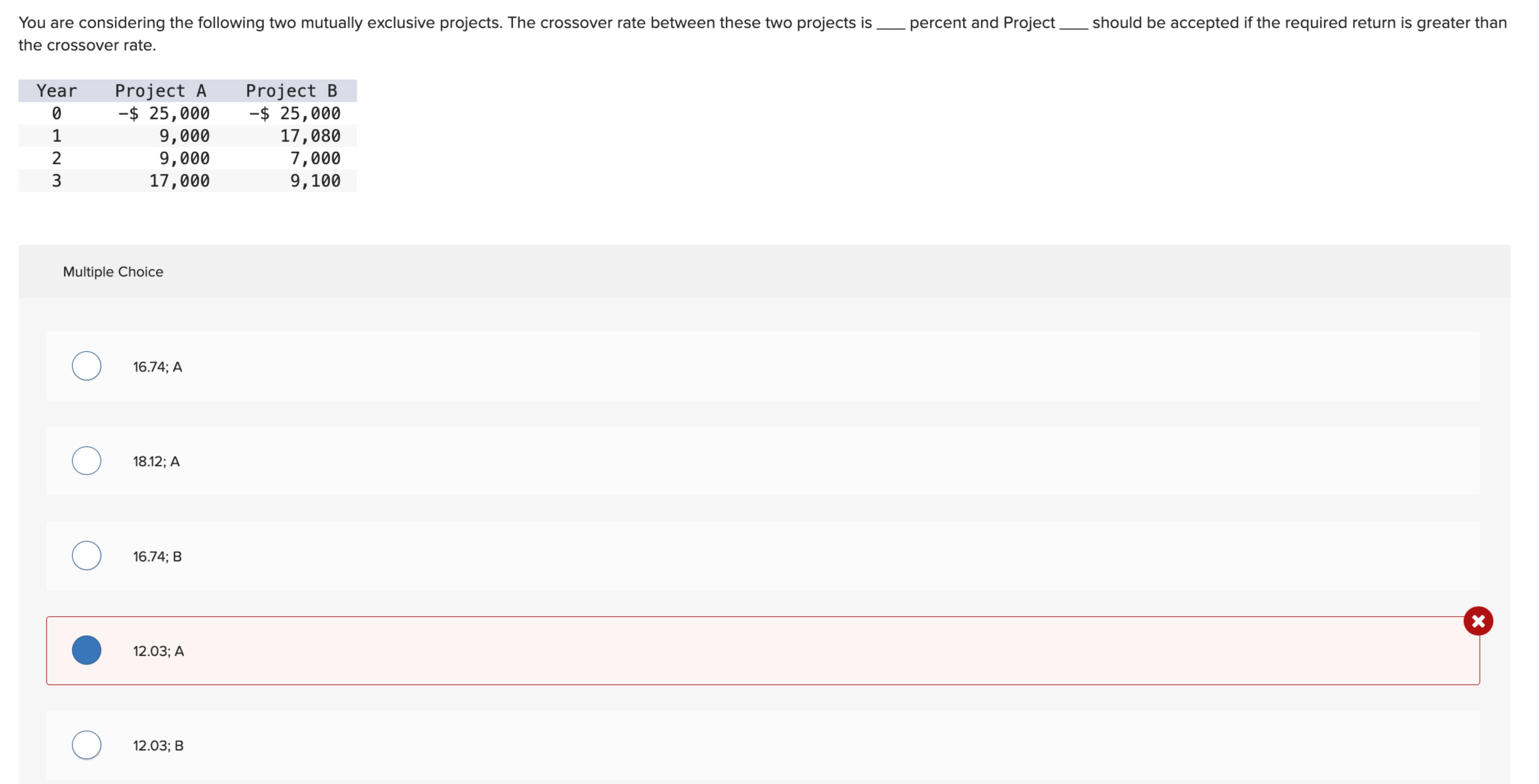 Solved You are considering the following two mutually | Chegg.com