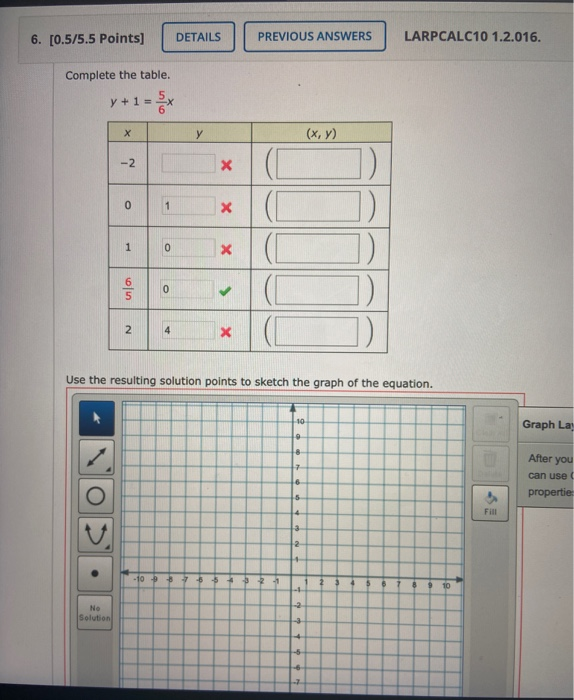 Solved 6. [0.5/5.5 Points) DETAILS PREVIOUS ANSWERS | Chegg.com