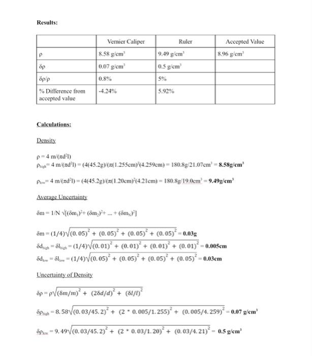 Solved Please help me for the accepted value part of this | Chegg.com