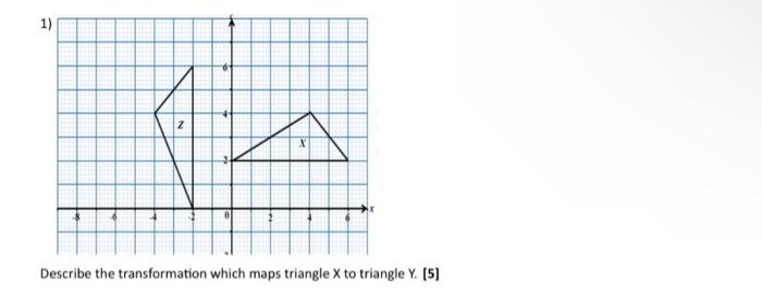 Solved Describe the transformation which maps triangle X to | Chegg.com