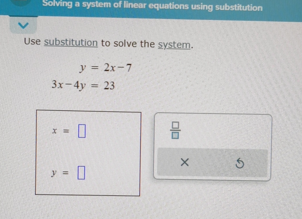 Solved Solving a system of linear equations using | Chegg.com