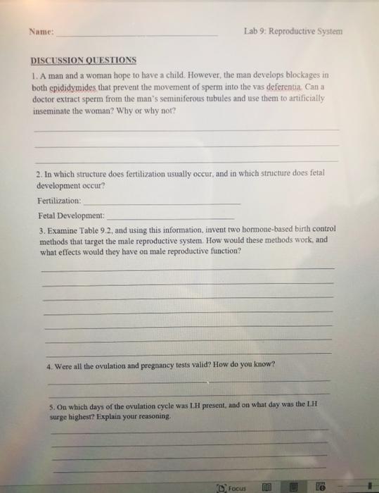Solved REPRODUCTIVE SCENARIO 1: PREDICTING OVULATION Results | Chegg.com